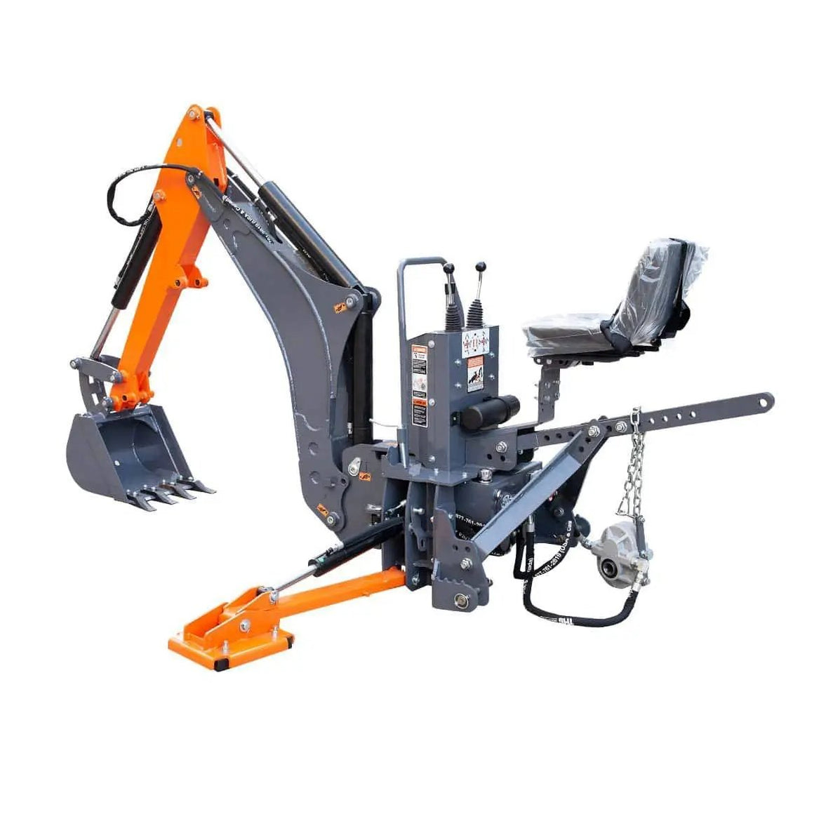 TMG 2500 mm Tractor Swing Backhoe Attachment, 180° Boom – TMG ...